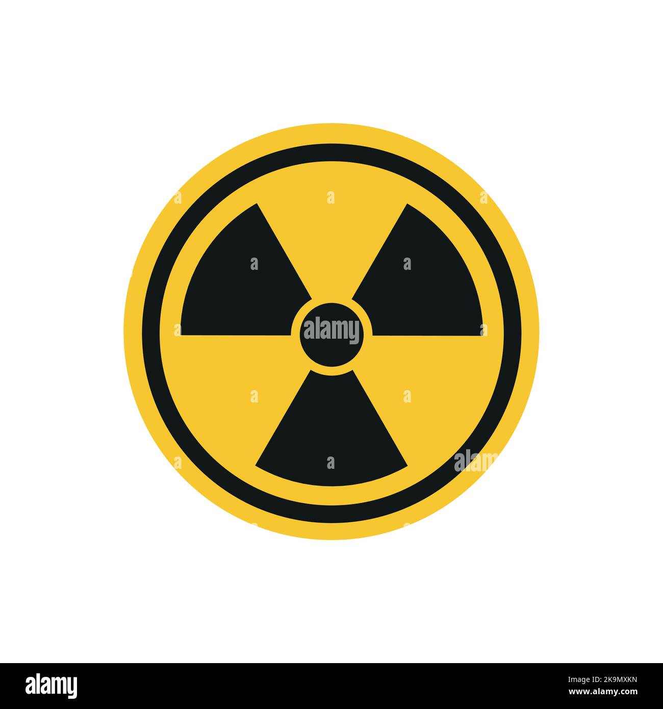 Radioactive hazard sign. Nuclear non-ionizing radiation symbol ...