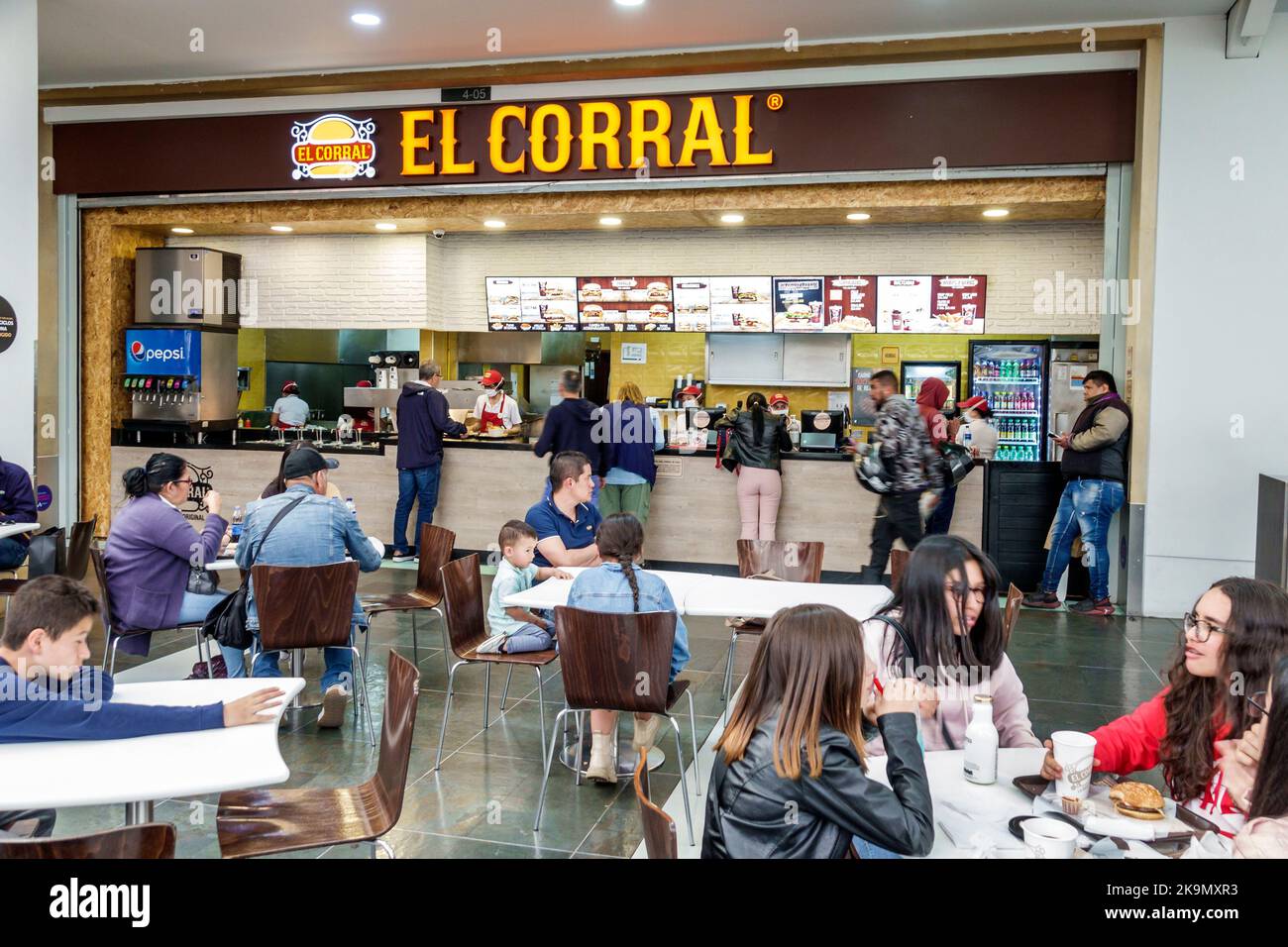 Bogota Colombia,Chapinero Centro comercial Andino Shopping Mall interior inside,El Corral ...