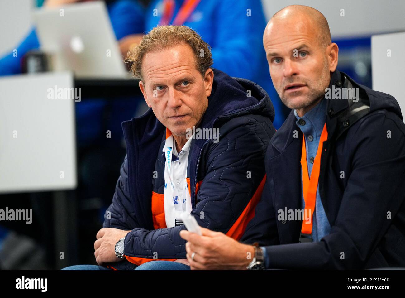 HEERENVEEN, NETHERLANDS - OCTOBER 29: Rintje Ritsma and Erben Wennemars ...