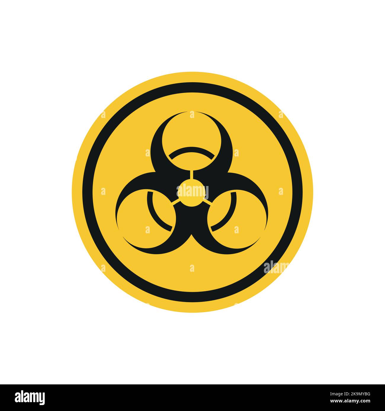 Warning sign contains dangerous substances.Vector illustration of the ...