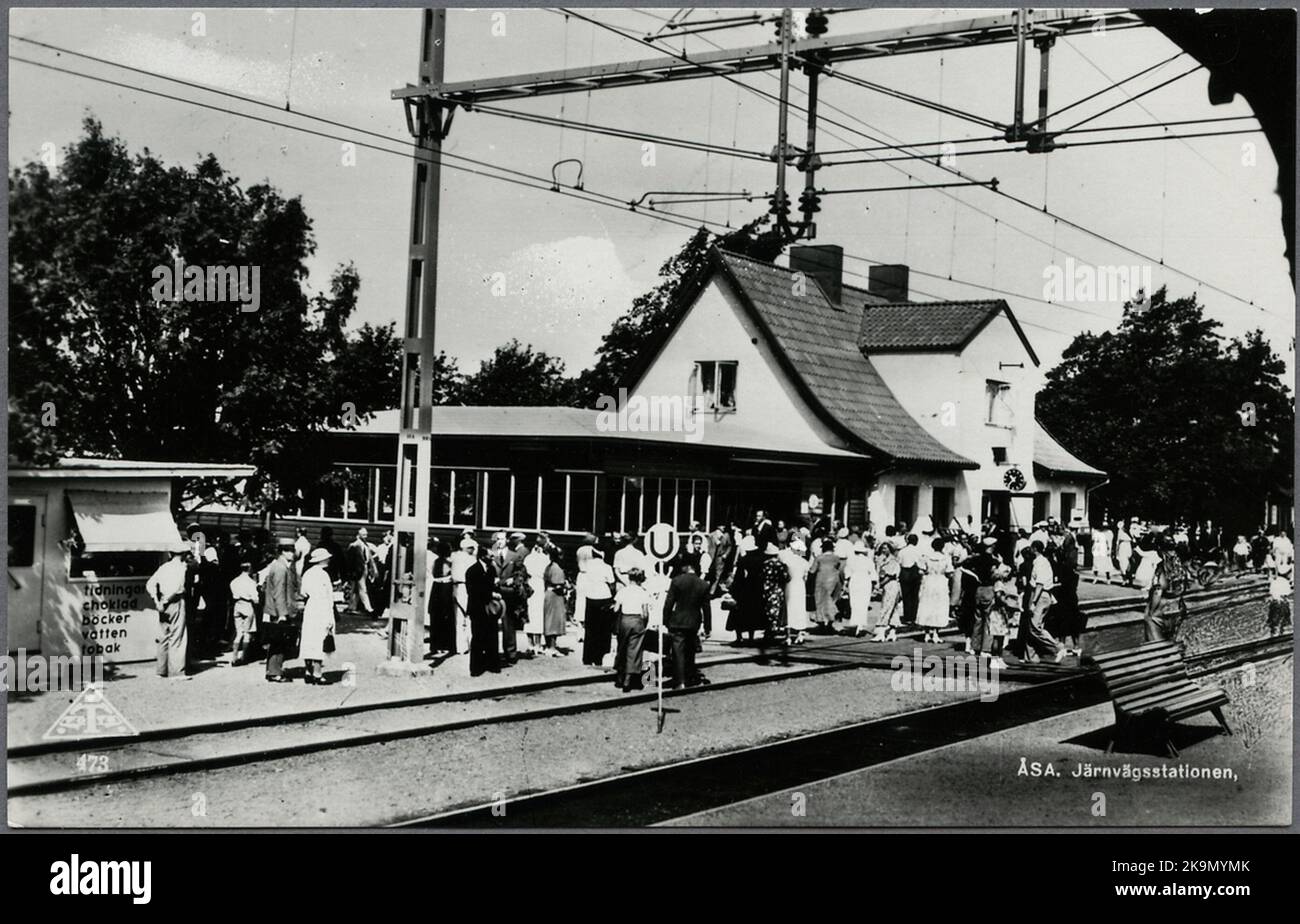 Åsa Railway Station Stock Photo - Alamy