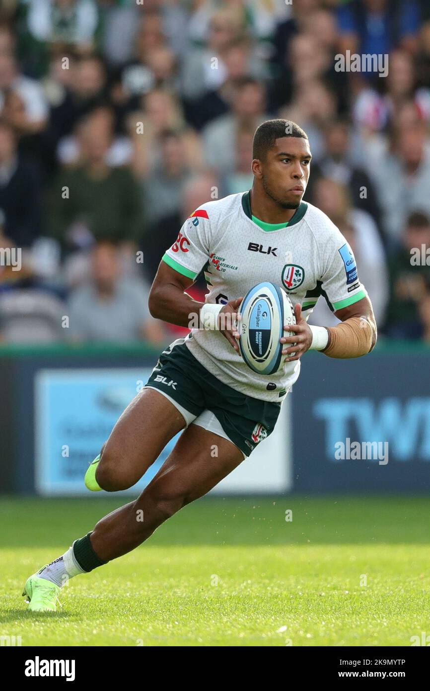 London, UK. 29th Oct, 2022. EDITORIAL USE ONLY London Irish's Ben ...