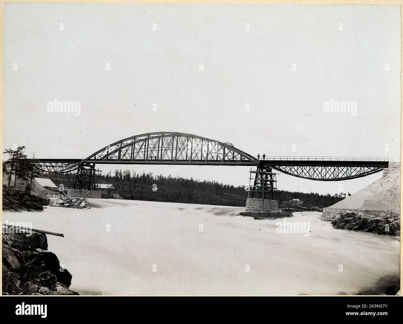 The bridge over the Skellefte River on the line between Karsbäcken and ...