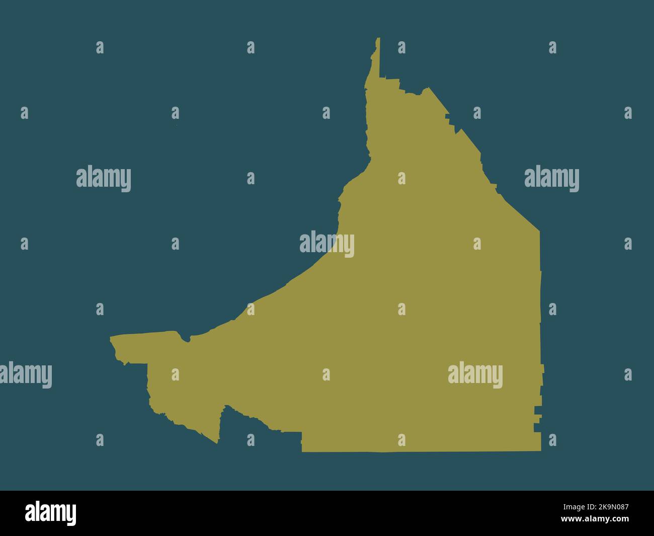 Campeche, state of Mexico. Solid color shape Stock Photo - Alamy