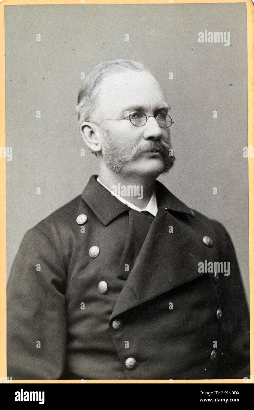 Track engineer Adolf Ferdinand Wallgren. State Railways, SJ Stock Photo ...