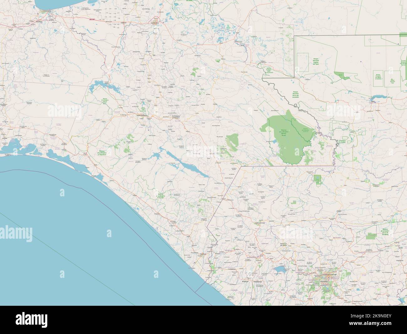 Chiapas map hi-res stock photography and images - Alamy