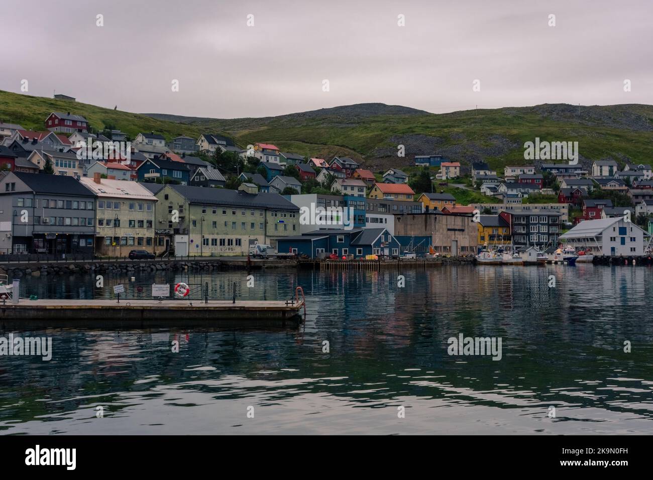 Honningsvag, Norway, 13 August 2022: The harbor of Honningsvag ...