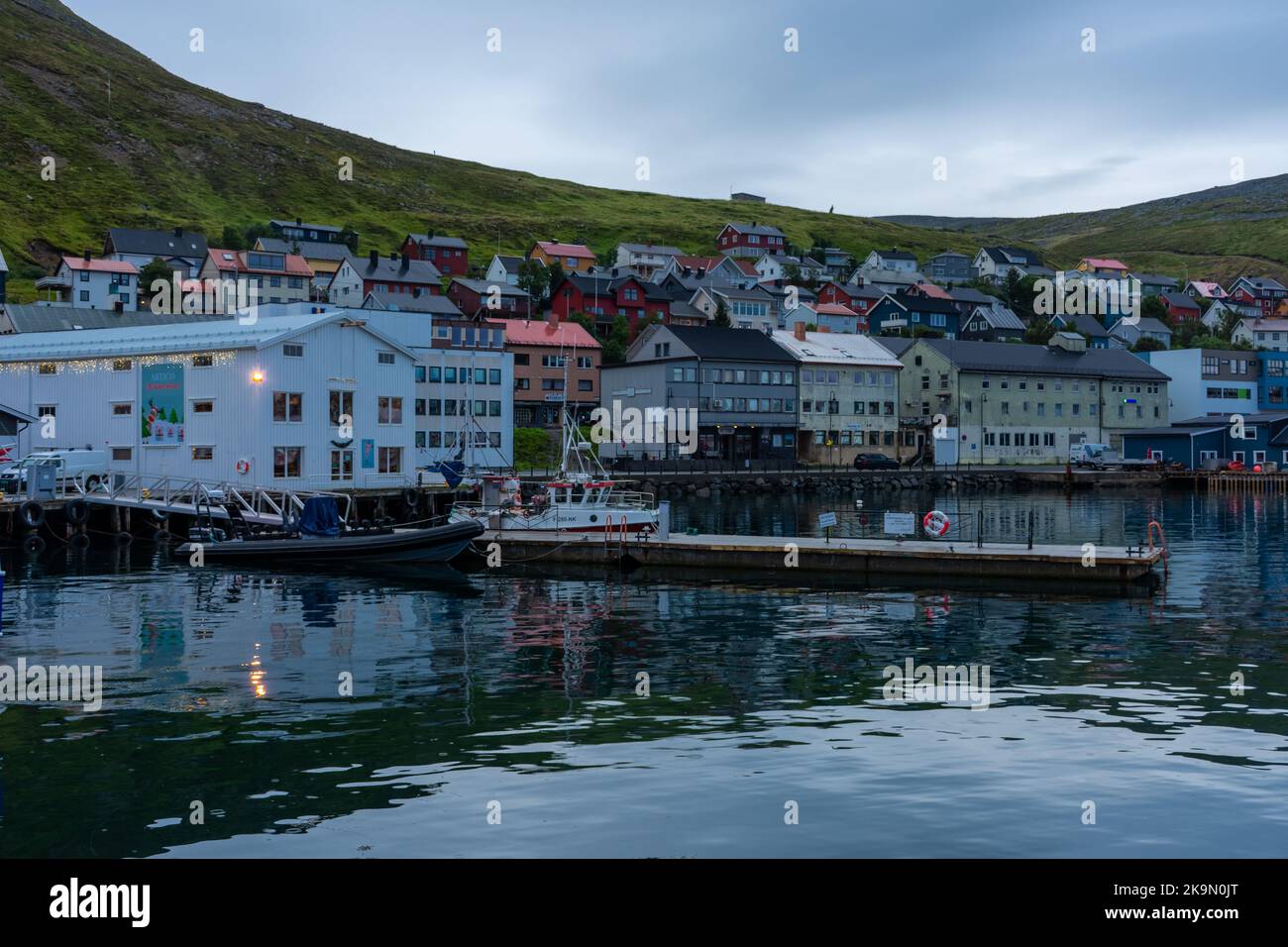 Honningsvag, Norway, 13 August 2022: The harbor of Honningsvag ...