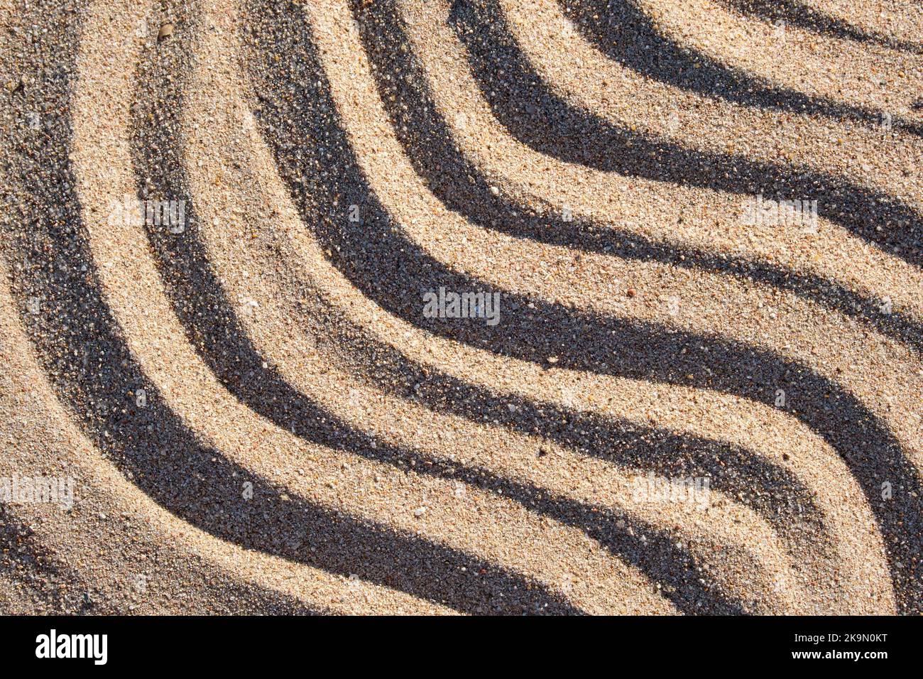 Wavy pattern of natural beach sand background for summer designs Stock ...