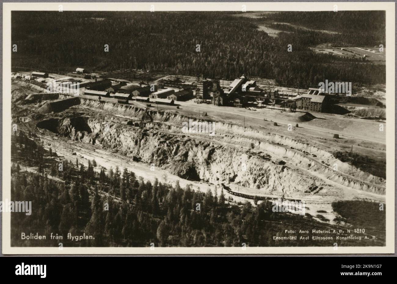 View of Boliden's mining area Stock Photo - Alamy