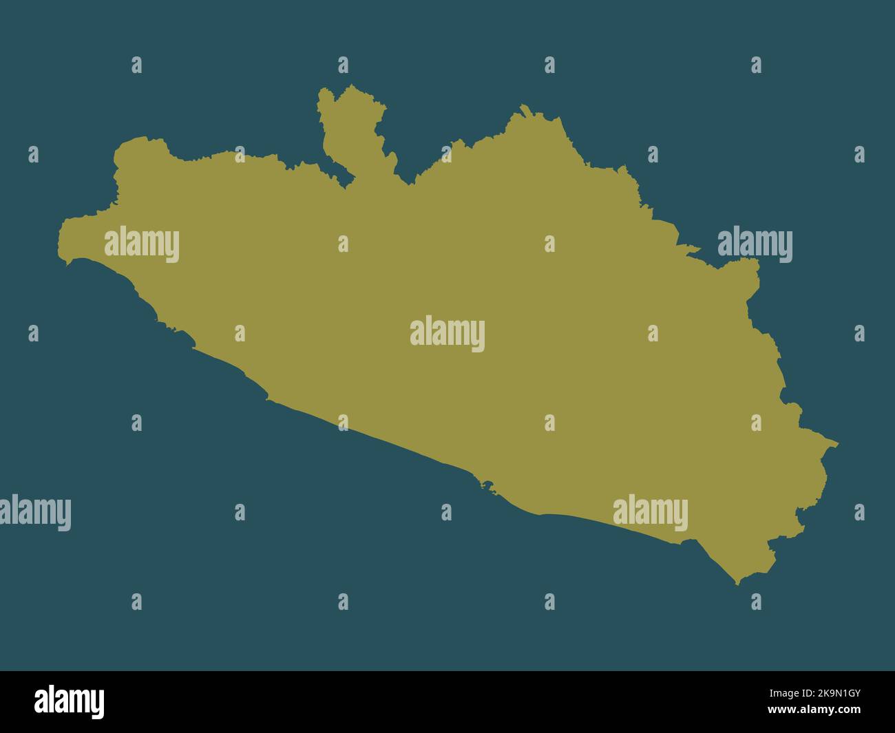 Guerrero, state of Mexico. Solid color shape Stock Photo - Alamy