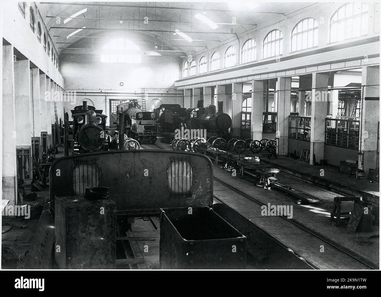 The locomotive workshop in Åmål Stock Photo - Alamy