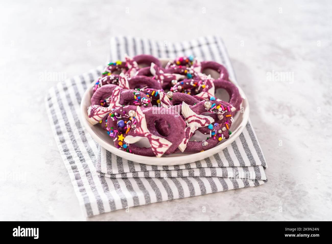 Mermaid pretzel twists Stock Photo - Alamy