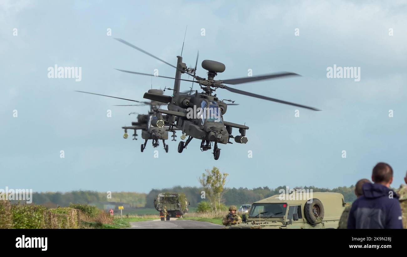 Helicopter Apache In Action