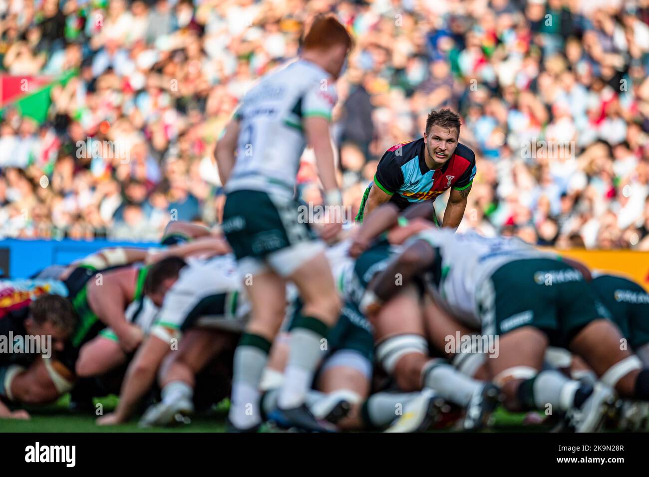 LONDON, UNITED KINGDOM. 29th, Oct 2022. Andre Esterhuizen of Harlequins ...