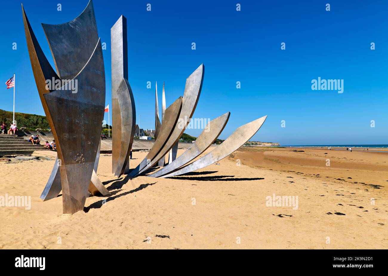 Omaha Beach. Normandy France Stock Photo - Alamy