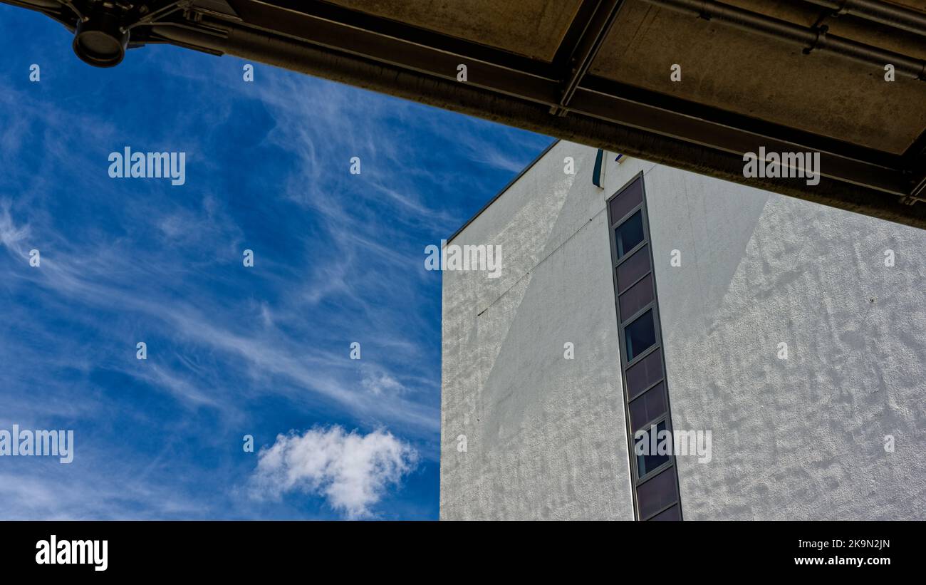 Facade with long shadows Stock Photo - Alamy
