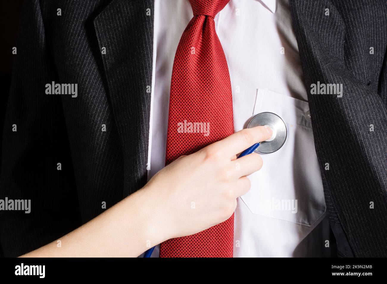 Stethoscope on the chest hi-res stock photography and images - Alamy