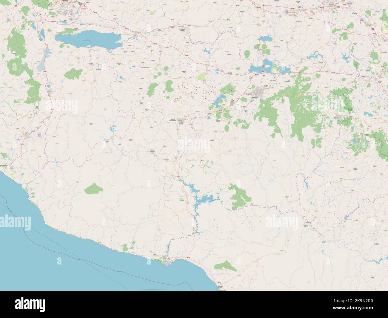 Michoacan map hi-res stock photography and images - Alamy