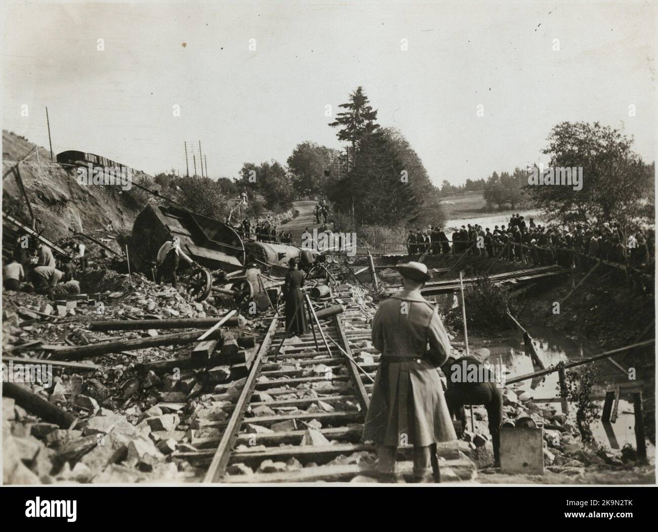Train accident at Getå on October 1, 1918 where, among other things ...
