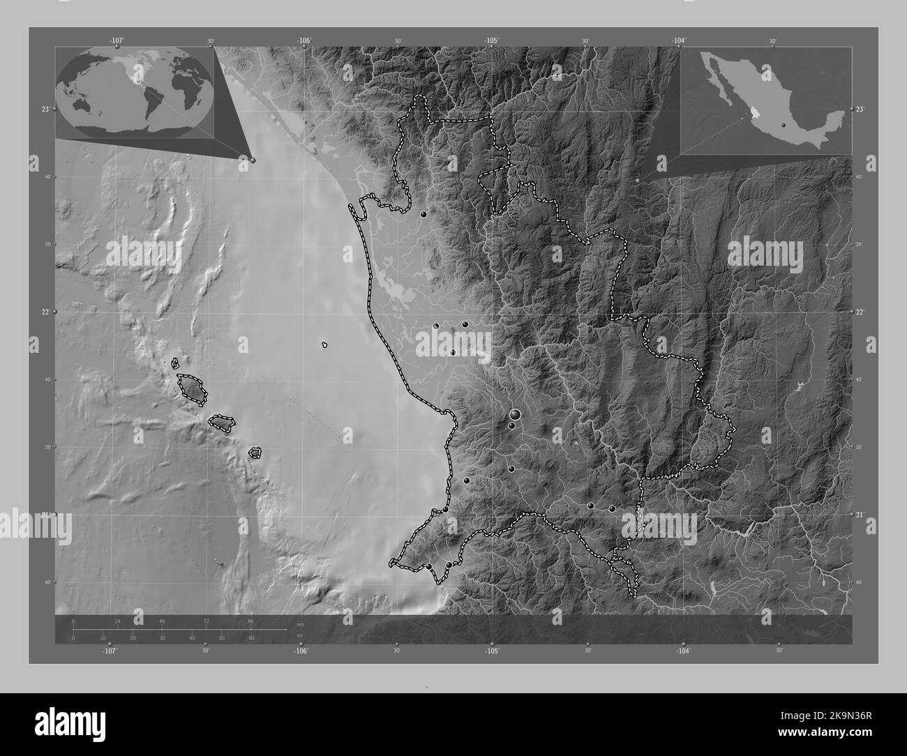 Tepic mexico map hi-res stock photography and images - Alamy