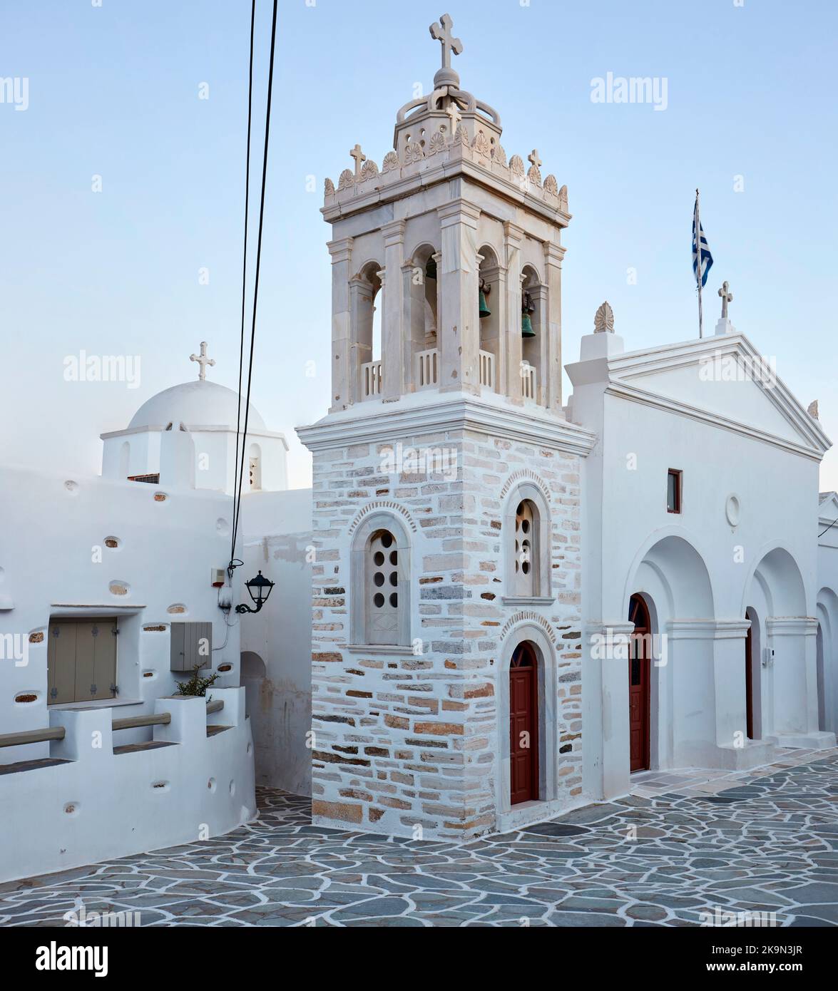 Greek orthodox church in Marpissa, Paros island Stock Photo - Alamy