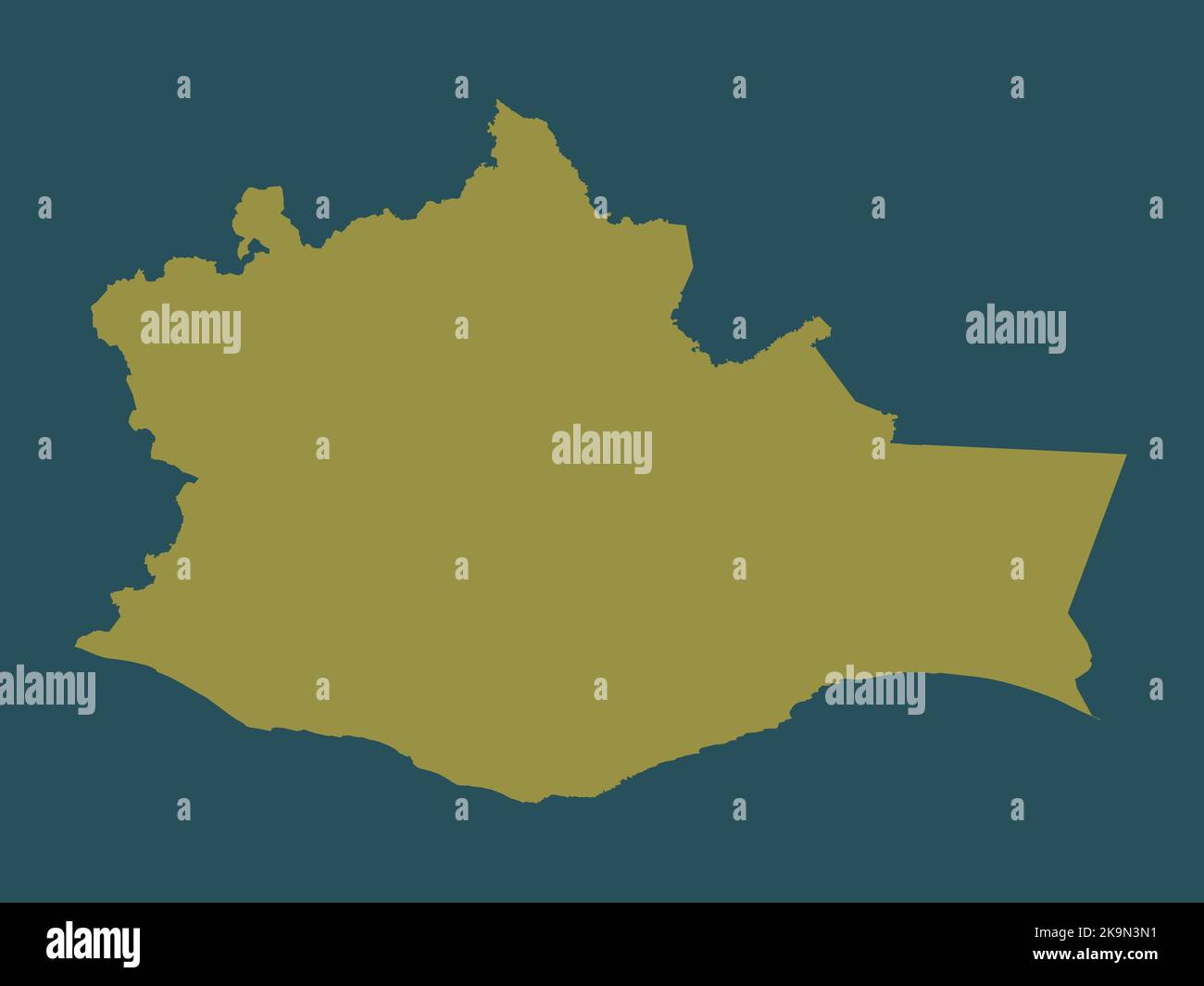 Oaxaca, state of Mexico. Solid color shape Stock Photo - Alamy