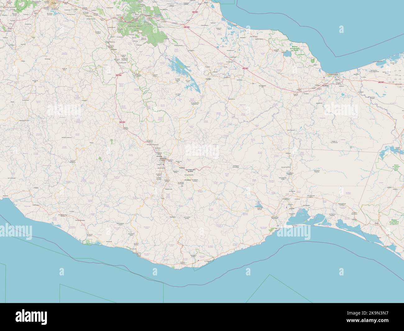 Oaxaca mexico map hi-res stock photography and images - Alamy