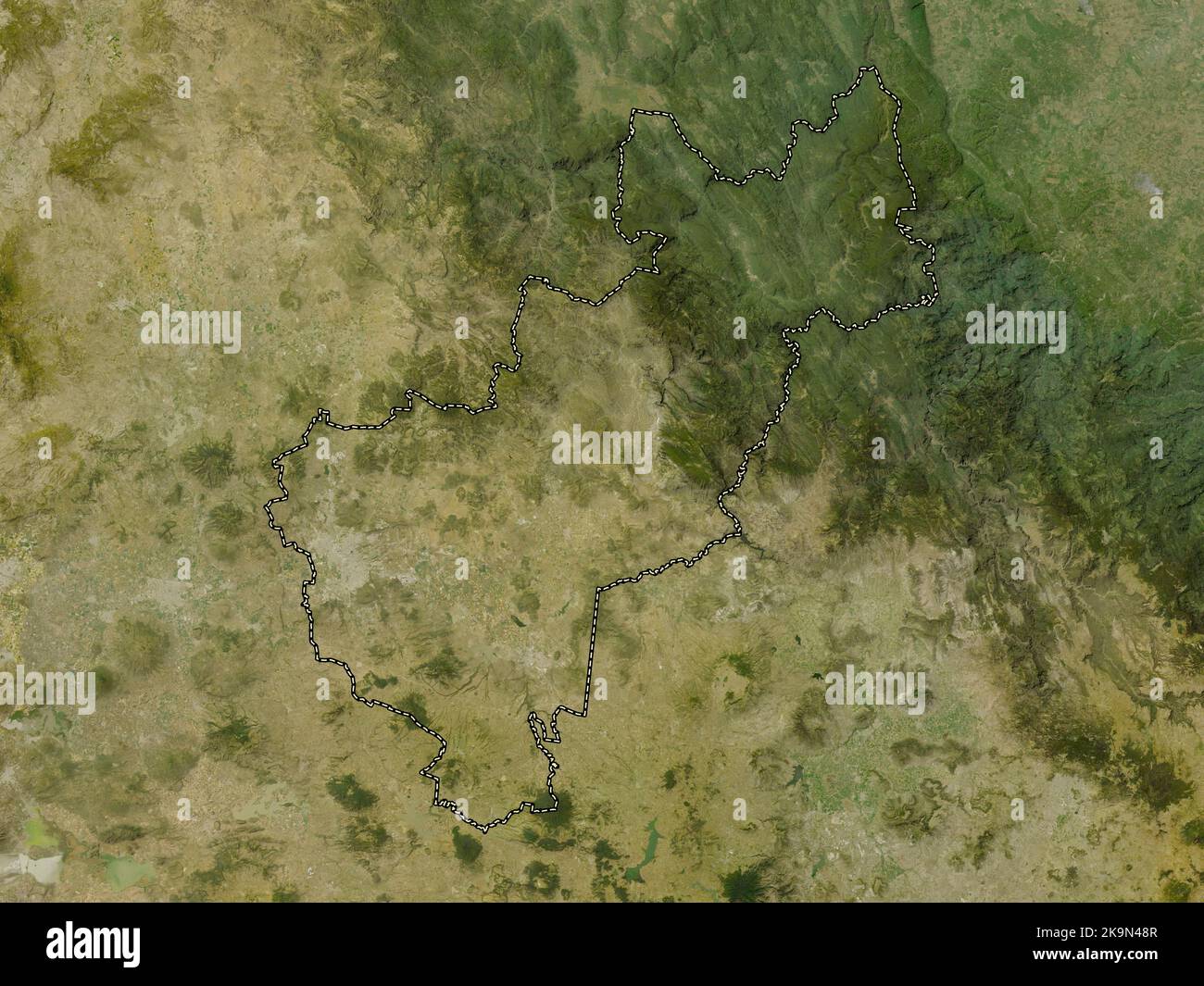 Queretaro, state of Mexico. Low resolution satellite map Stock Photo ...