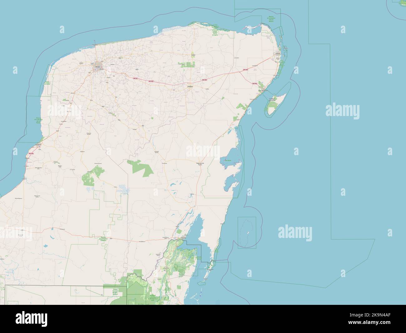 Chetumal mexico map hi-res stock photography and images - Alamy