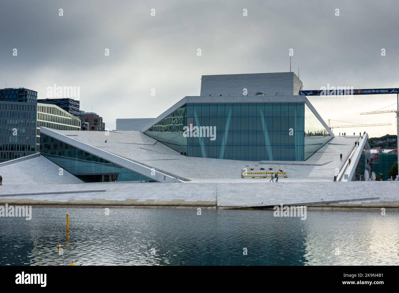 Oslo, Norway, 7 August 2022: The Oslo Opera House, modern theater ...