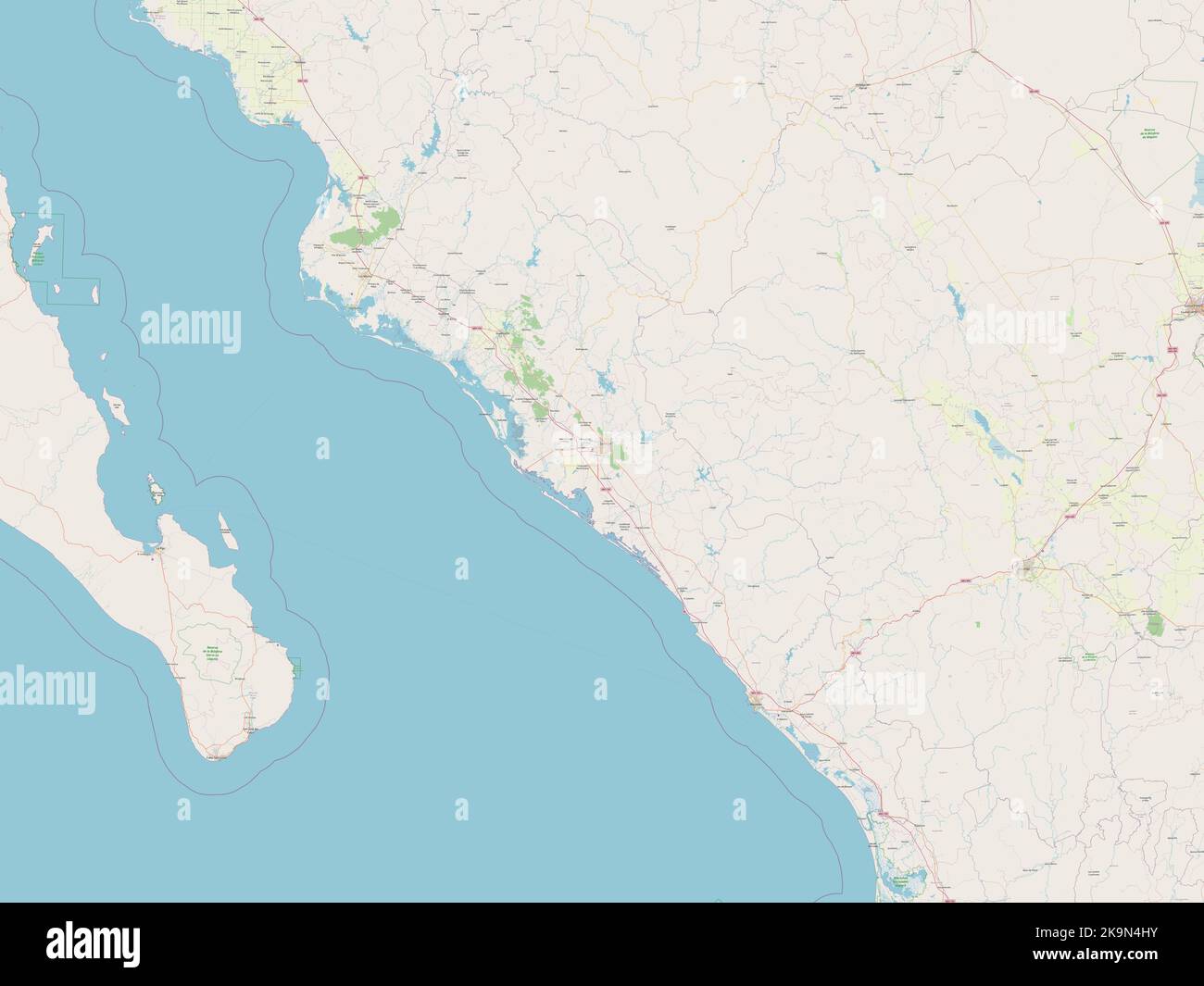 Sinaloa map hi-res stock photography and images - Alamy