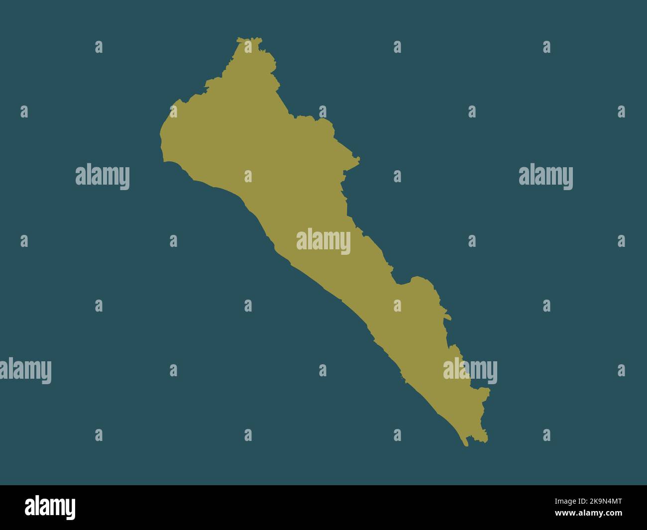 Sinaloa, state of Mexico. Solid color shape Stock Photo - Alamy