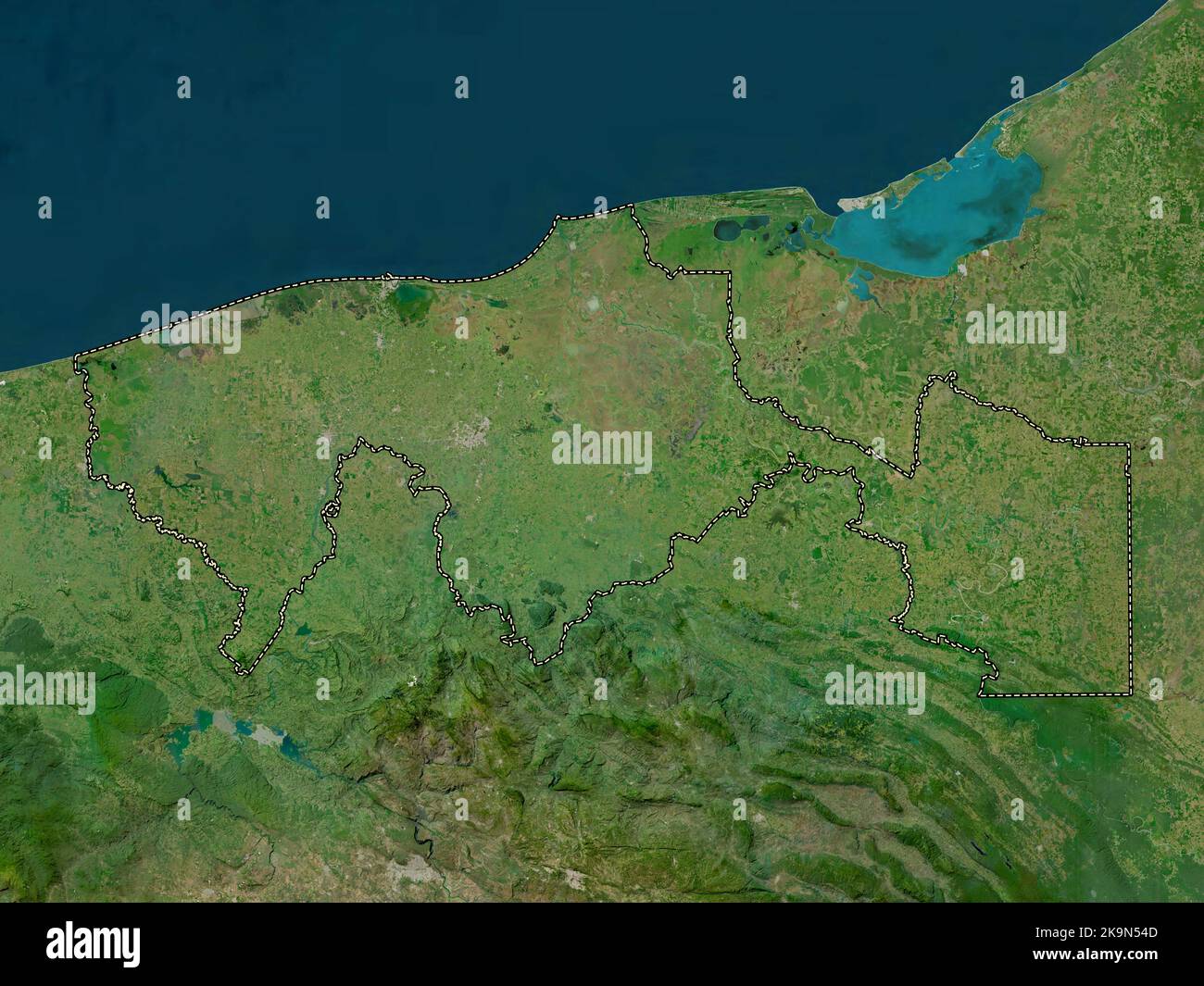 Tabasco, state of Mexico. High resolution satellite map Stock Photo - Alamy