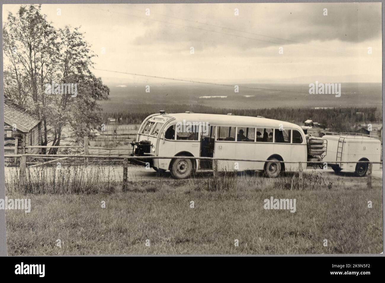 State Railways, SJ Bus 122-C with Destination Sveg Stock Photo - Alamy