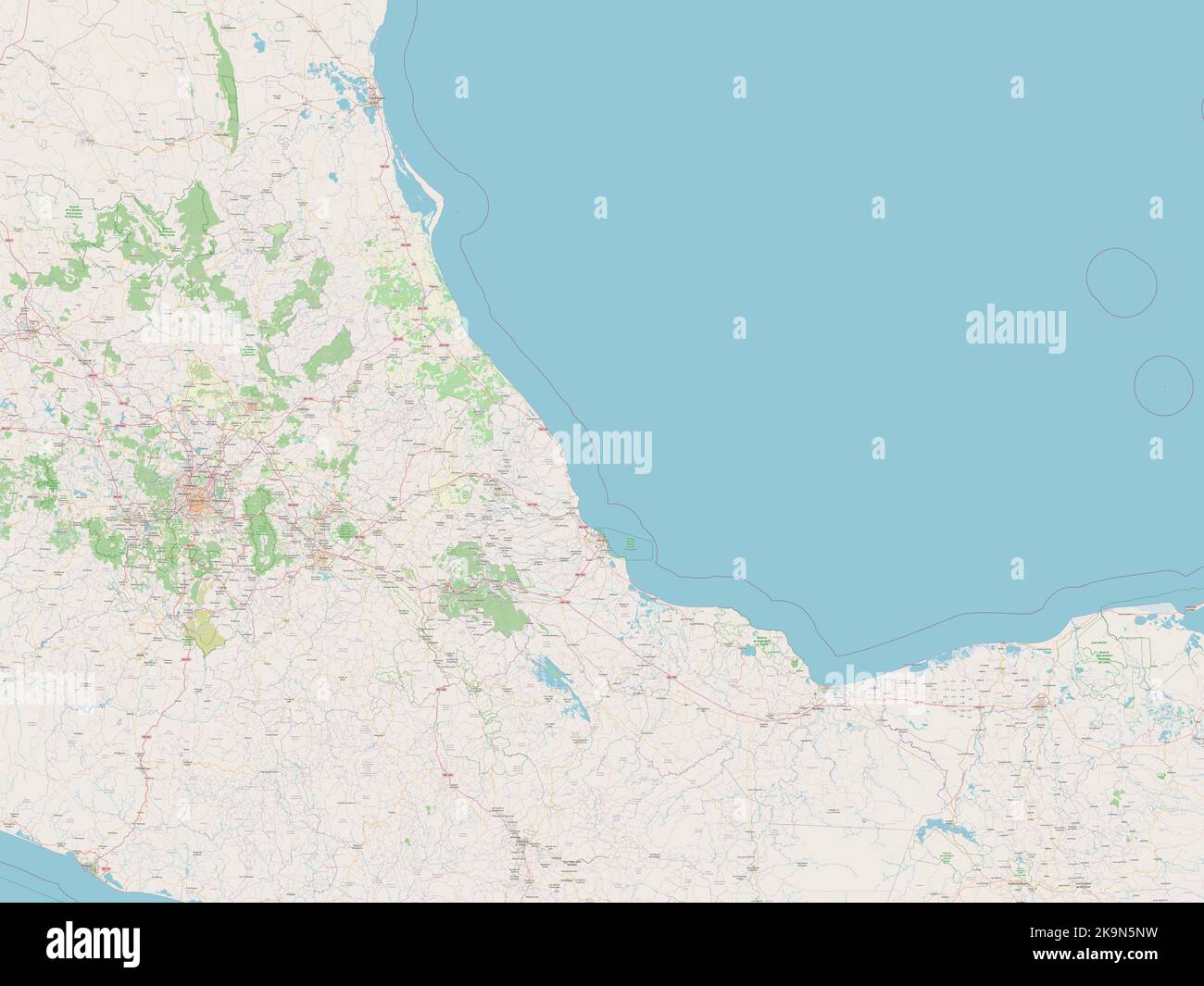 Veracruz, state of Mexico. Open Street Map Stock Photo - Alamy