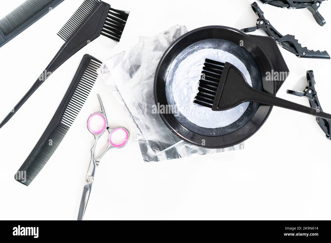 Hair dye color set Stock Photo - Alamy