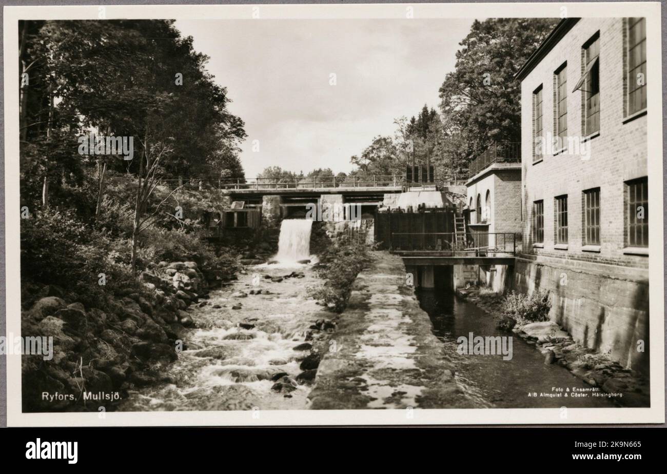 Ryfors upper mill and power plant Stock Photo - Alamy