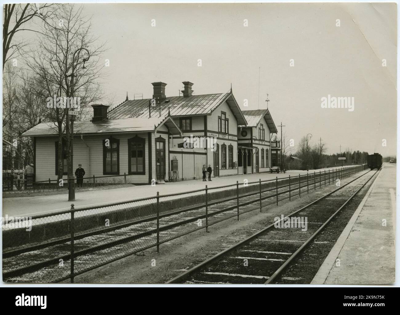 Uppsala - Gävle Railway, UGJ. Tierp station Stock Photo - Alamy