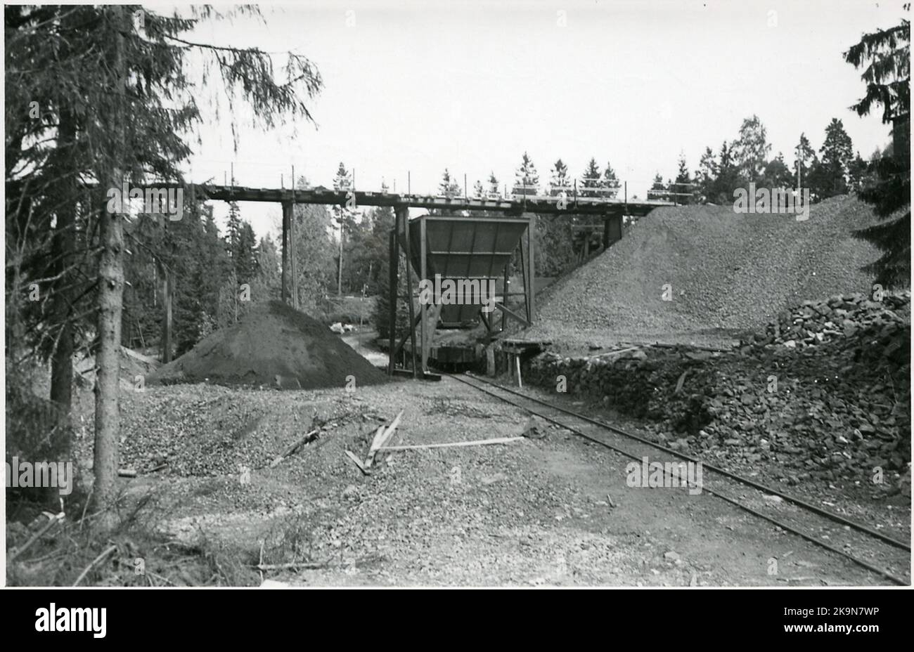 Ore loading device at Röberg's mine Stock Photo - Alamy