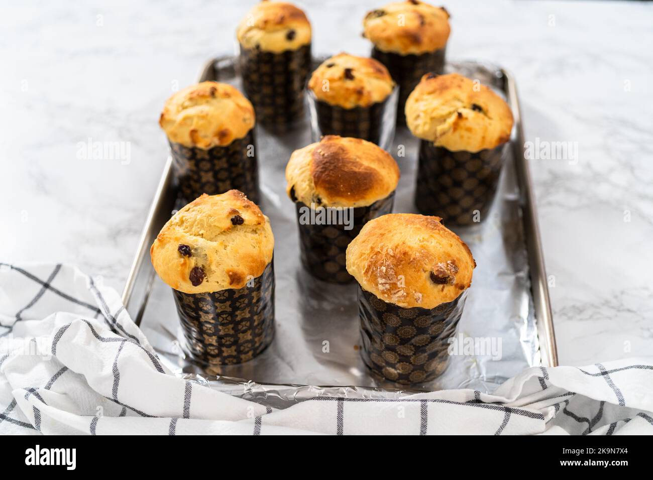 Mini Easter Bread Kulich Stock Photo - Alamy