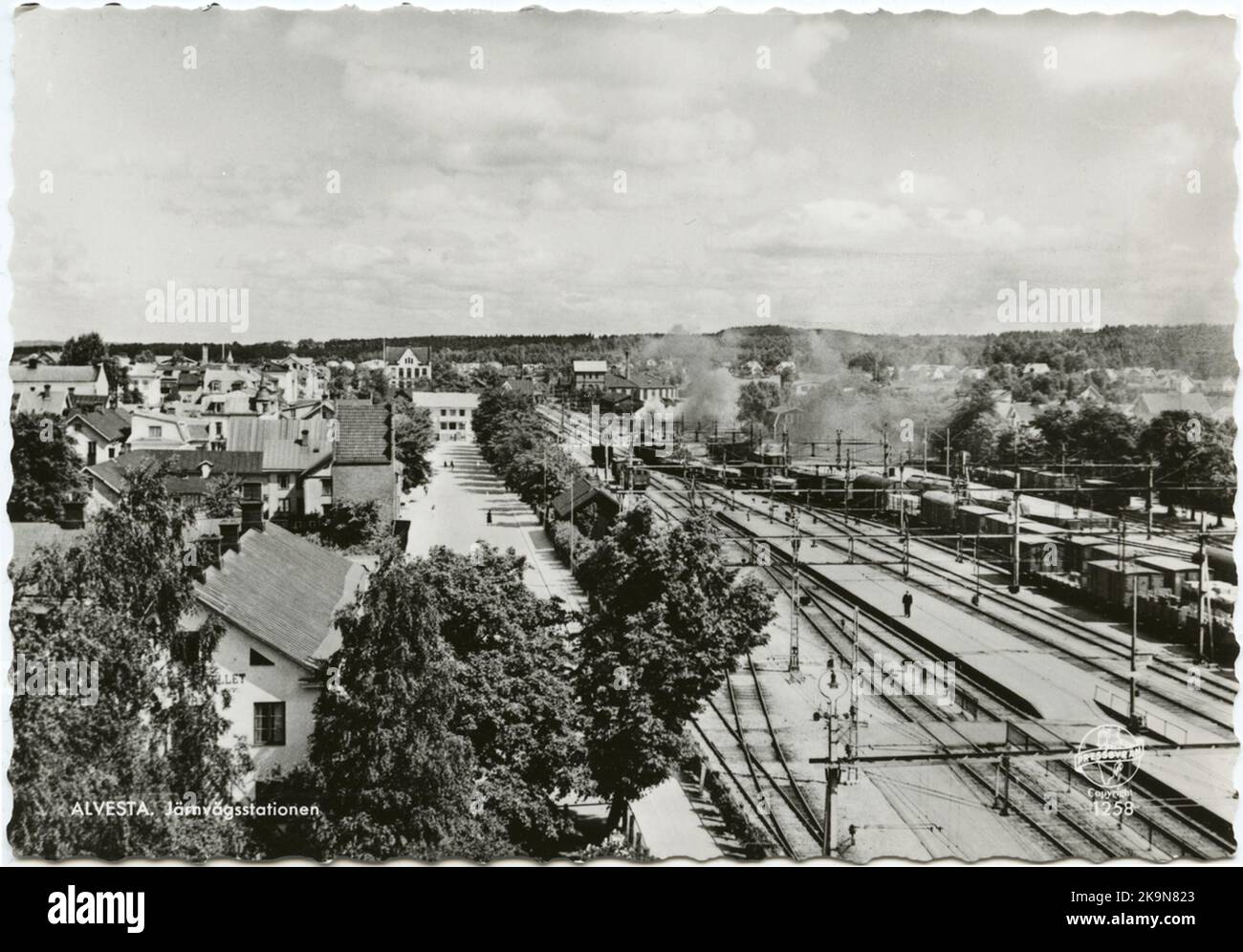 Alvesta railway station Stock Photo - Alamy