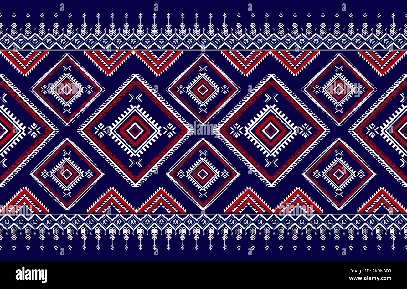 Abstract background basic geometric ethnic fabric pattern, oriental ...
