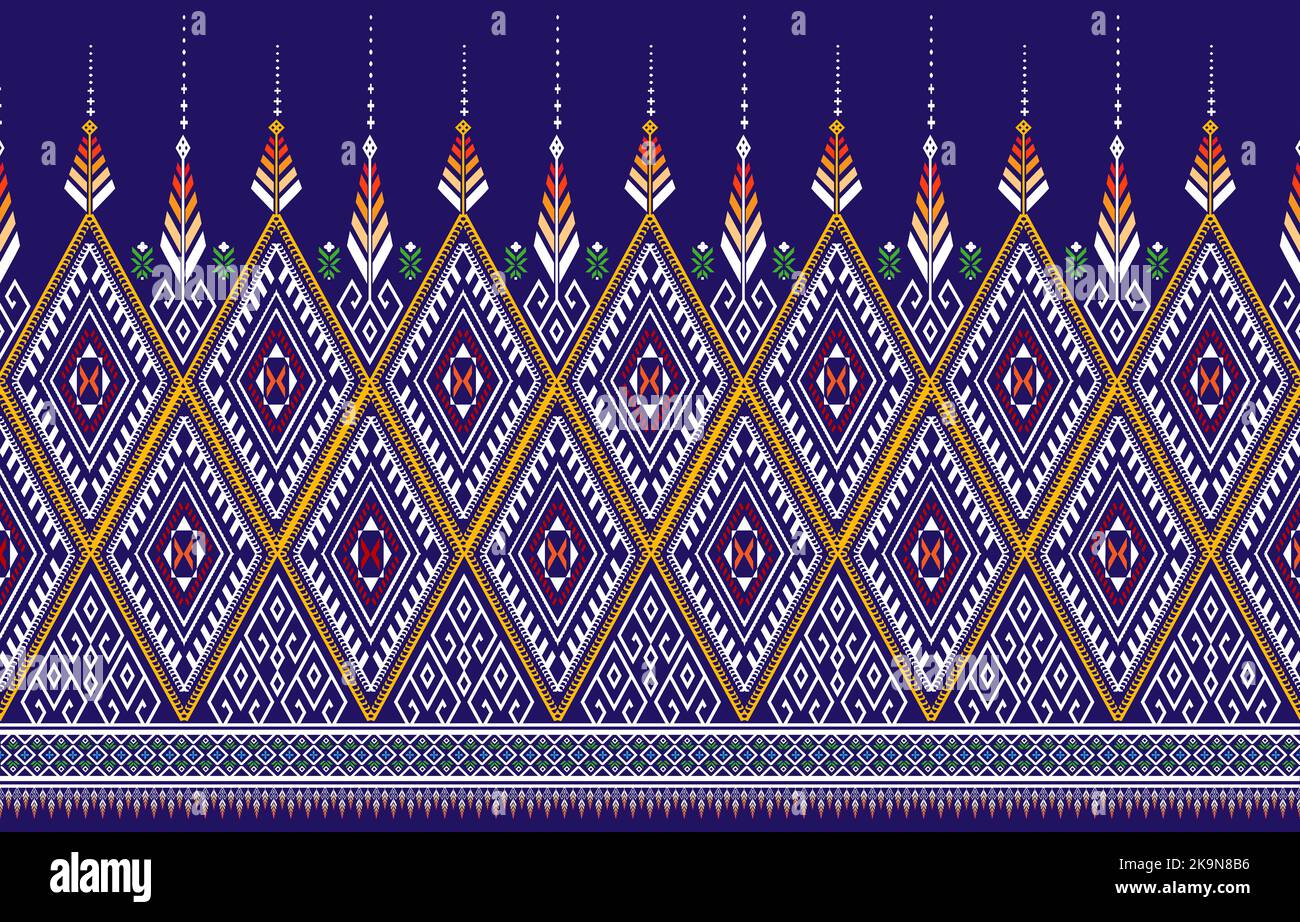 Abstract background basic geometric ethnic fabric pattern, oriental ...
