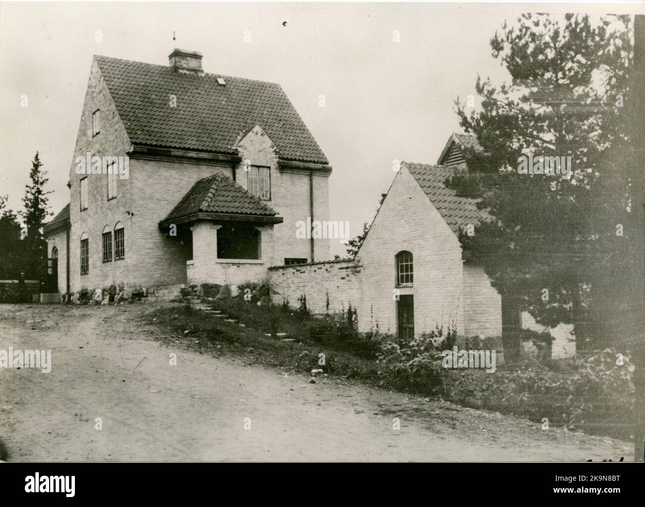 Stuvsta old station house opened in 1918. Note on the back: Photo BBR ...