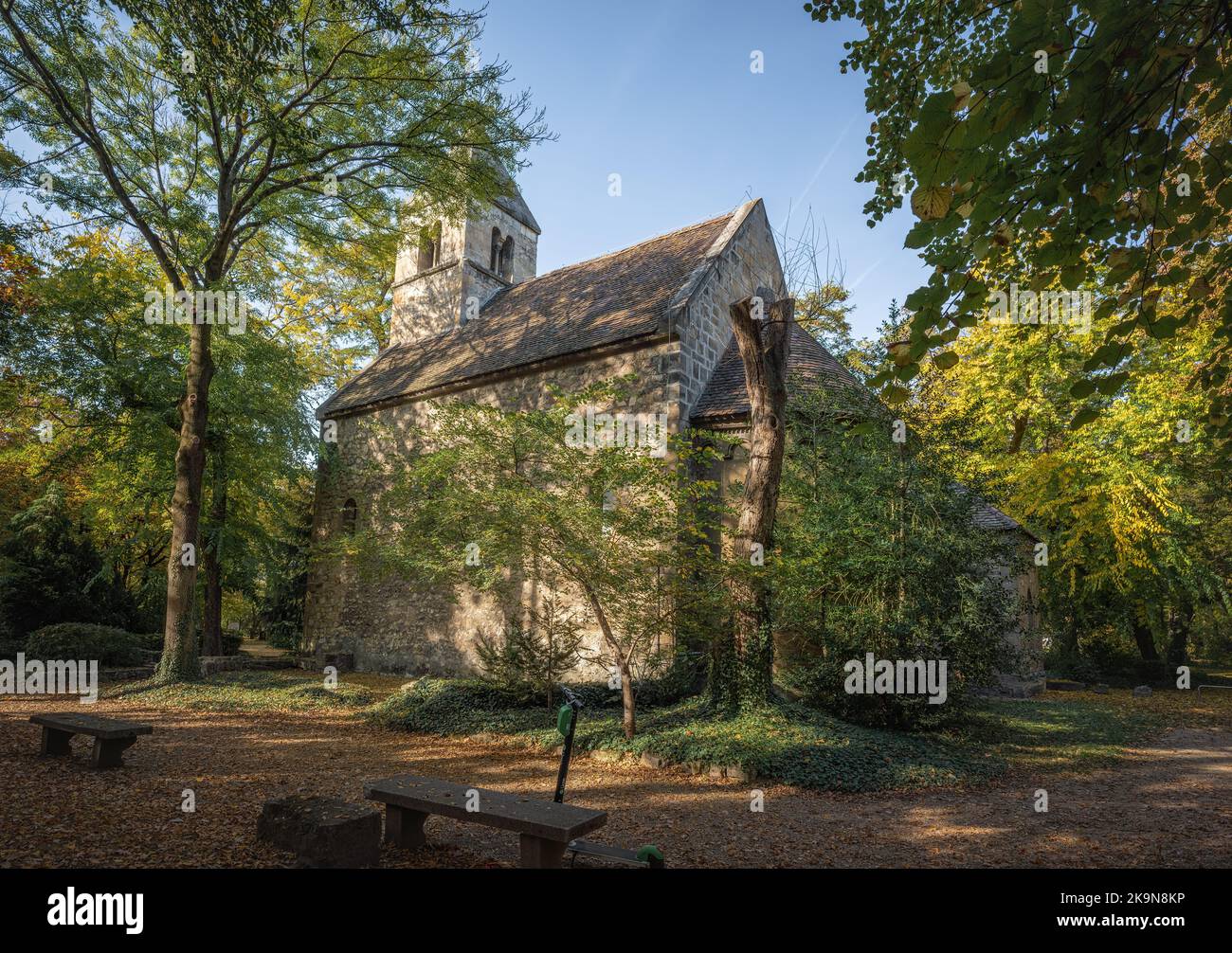 St Michael Chapel at Margaret Island - Budapest, Hungary Stock Photo ...