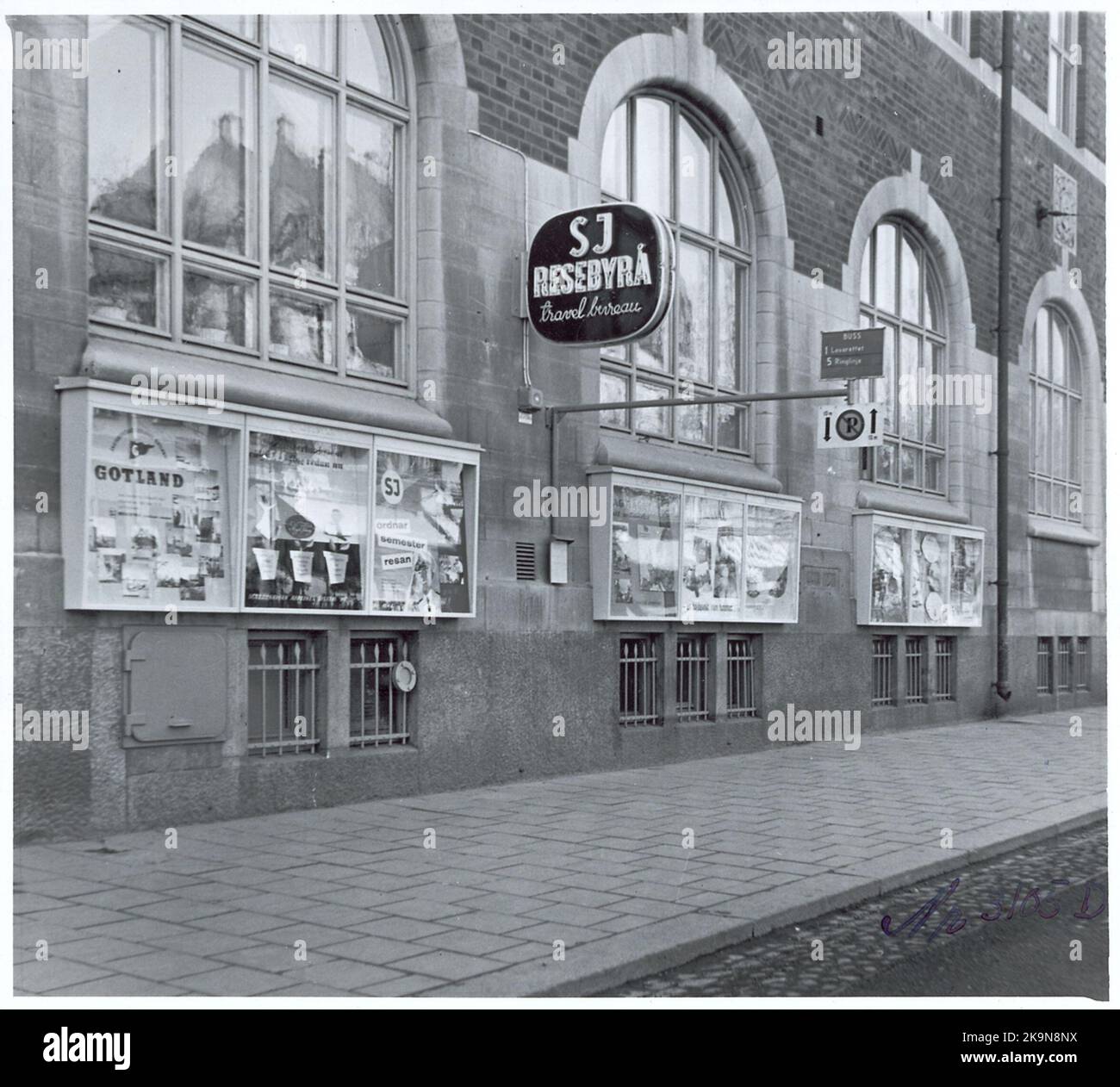 The State Railways, SJ Travel Agency, Nygatan 30-32 in Gävle Stock ...