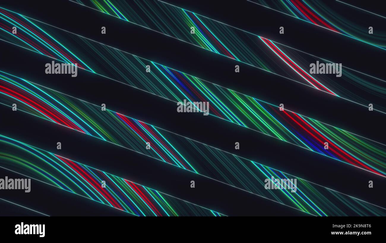 Glowing stripes. Computer generated 3d render Stock Photo - Alamy