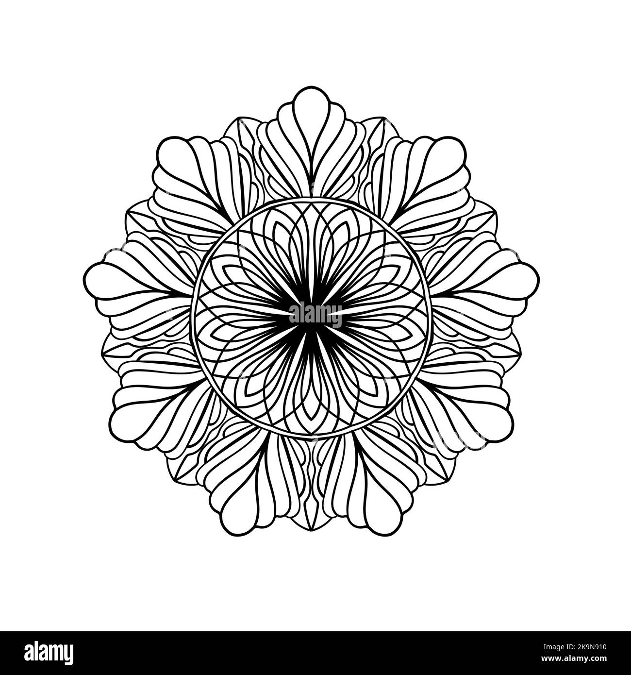 Mandala lacy pattern. Round ornament pattern. Graphic design. Floral ...