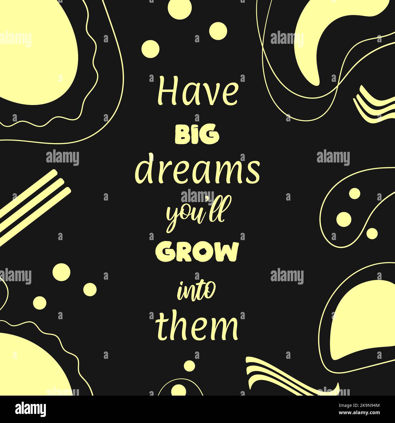 Quote on abstract black background with colorful shapes. Have big ...